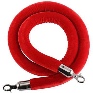 Red Velvet Rope Barrier, Crowd Control Rope Barrier, Velvet Stanchion ...