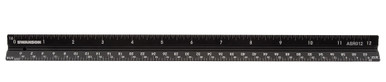 Swanson Tool Co ASR012 12 inch Aluminum Architect Scale Triangle Ruler ...