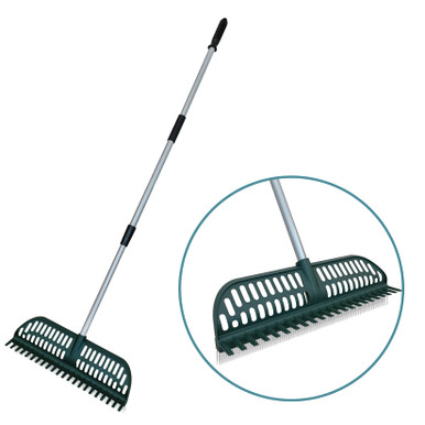 ORIENTOOLS 2 in 1 Turf Rake - Plastic Head Turf Rake for Artificial ...