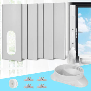 KLOLKUTTA Portable Air Conditioner Window Kit with Coupler, 5.9 Inch ...