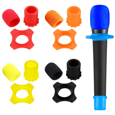 5 Pack Microphone Cover, Shakeproof Anti-Rolling Wireless Handheld ...