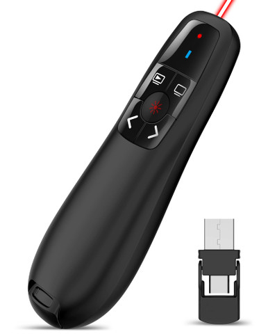 Wireless Presenter Remote Presentation Clicker: USB Type C PowerPoint ...