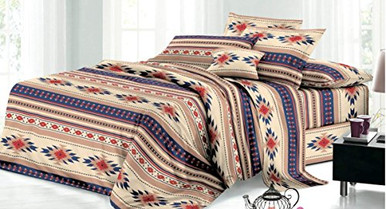 Rustic Western Southwest Native American Design 4 Piece Sheet Set ...