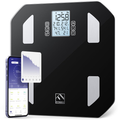FITINDEX Body Composition Scale, Body Fat Scale with All-in-one Display ...