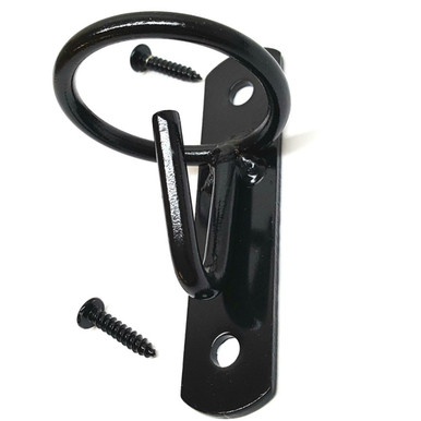 Hill Leather Company Wall Mount Bucket Hook-Bucket-Hanger (Black ...