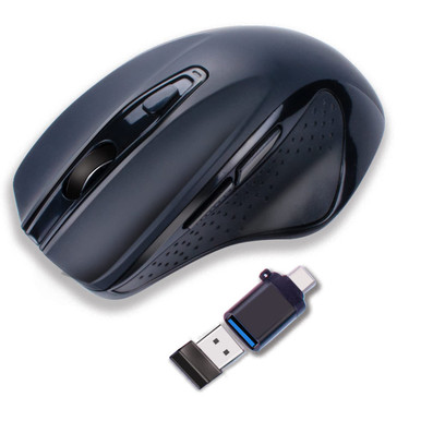USB C Wireless Mouse, INNOMAX USB-C 2.4G Ergonomic Large Size ...