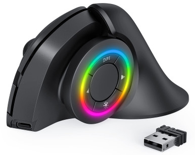 seenda Vertical Mouse, Wireless Ergonomic Mouse with Jiggler ...