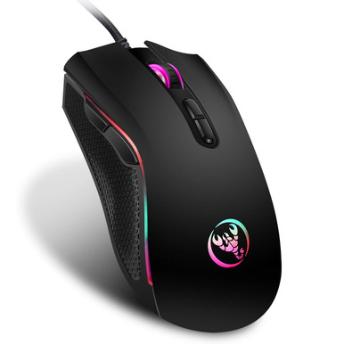 Computer Wired Mouse Pro Gaming Mice 7 Color Changing Ergonomic Mouse ...