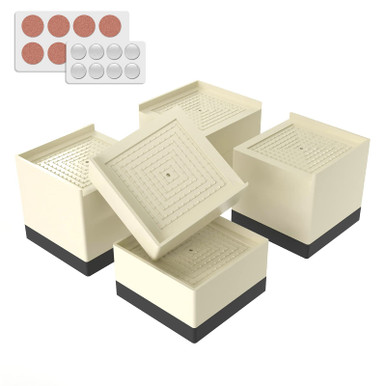 Nachell Adjustable Bed Furniture Risers Elevate 3" in Height, Heavy ...