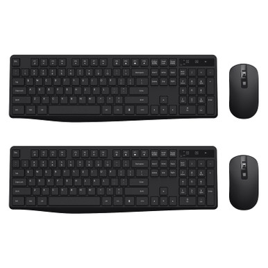 Wireless Keyboard and Mouse, Lovaky 2.4G Full-Sized Ergonomic Keyboard ...