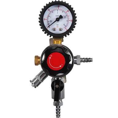 LUCKEG Draft Beer Secondary Regulator bar Wall Regulator with Single 5/ ...