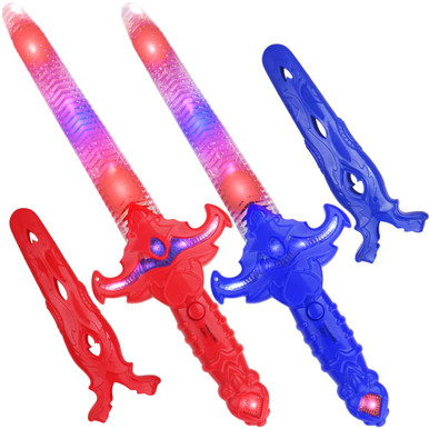 ArtCreativity Light Up Toy Swords with Sounds, LED Toy Sword Set with ...