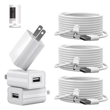 Ayotu 3Pack 16Ft Camera Charge Cable for Stick Up Cam Battery/Plug-in ...