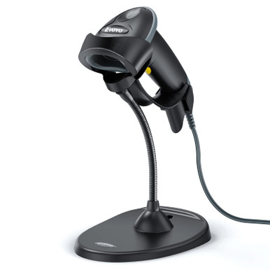 Eyoyo Handheld 2D Barcode Scanner with Gooseneck Stand, Automatic USB ...