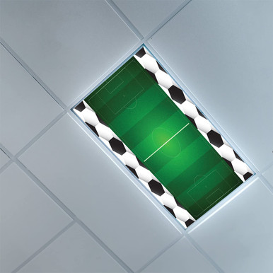 Fluorescent Light Covers for Classroom Office-Soccer Pattern ...