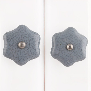 Indian Shelf 2 Pack Girls Dresser Knobs|Star Shape Crackle Pull Knobs ...