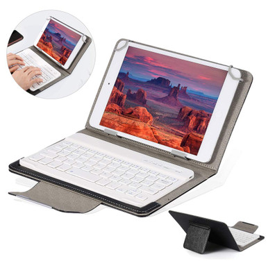 Tangxi 7 Inch Wireless Keyboard Case Leather,Portable Wireless ...