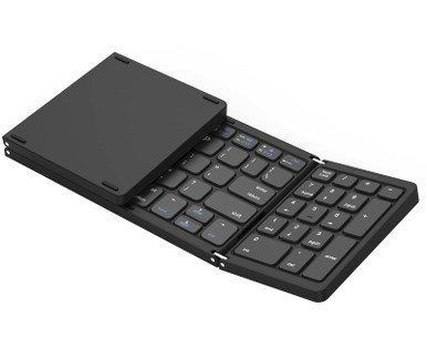 Erkovia Foldable Bluetooth Keyboard, Foldable Wireless Portable Keyboard with Numeric Keypad ...