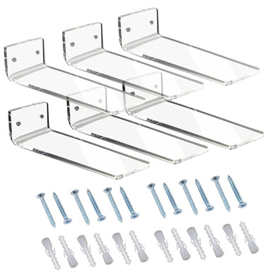 DECHOUS Shoe Display 6pcs Shoe Bracket Clear Shoe Rack Clear Display ...