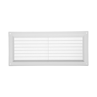 5" x 12" Inch White Plastic Ventilation Grille with Insect Mesh. HVAC ...