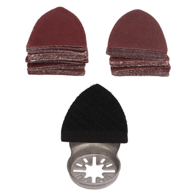 51Pcs Oscillating Tool Sanding Pads Kit 60 80 120 180 240 Grit ...