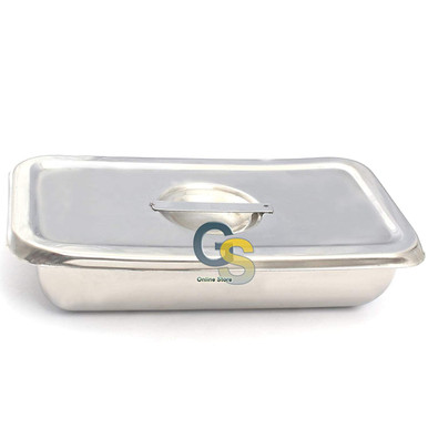 G.S Instrument Trays with Strap Handle Cover: 8 and ONE Half" X 3" X 1 ...