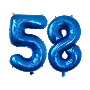XLOOD Number 58 Balloons 32 inch Digital Balloon Alphabet 58 Birthday ...