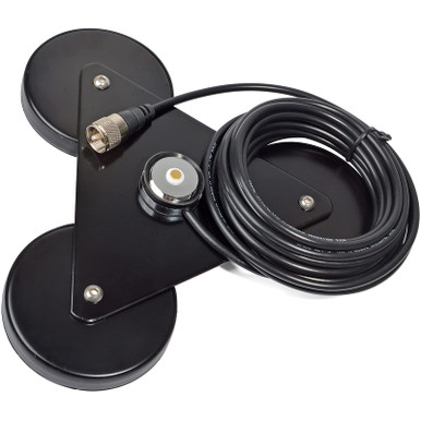 TWAYRDIO Triplex Magnet for NMO Antenna, Magnetic Mount Heavy Duty ...
