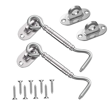 Cabilock 4pcs 4 Window Hook Heavy Duty Hooks Swivel Hooks Heavy Duty ...