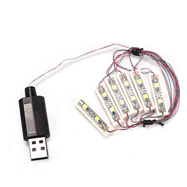 Toy Light, ABS Universal DIY LED Light USB Charging Shining Decoration ...