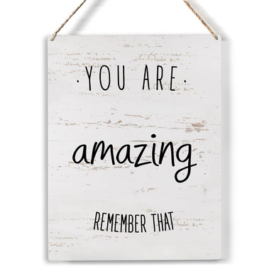 You are Amazing Remember That Wood Sign Inspirational Quote Wooden ...