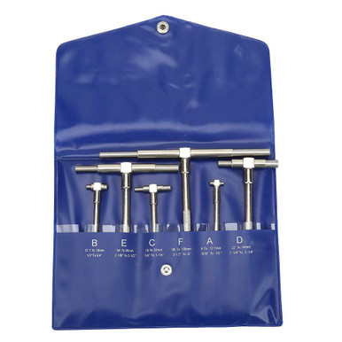 6 Piece Telescopic Gauge Set, 0.3-59 Inch Adjustable Inside Diameter ...
