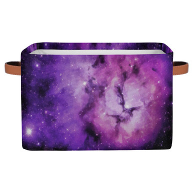 Purple Nebula Galaxy Storage Basket Collapsible Storage Bin with ...