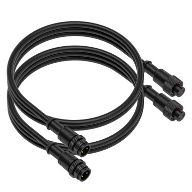 BTF-LIGHTING 6.56ft 2 Pin 18AWG IP67 Extension Cable Wire with Male and ...