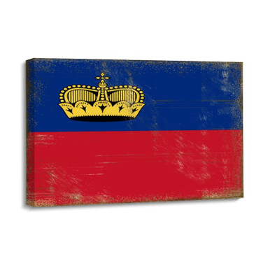 Wall Prints Liechtenstein National Flag Framed Canvas Print Wall Art ...