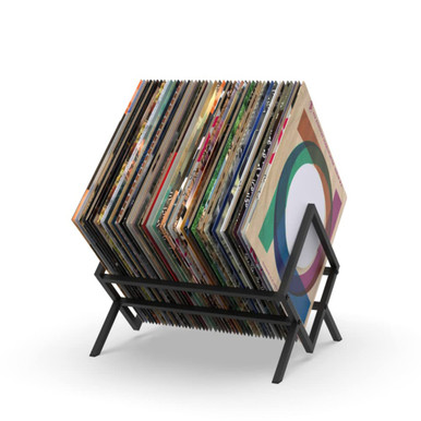 Vinyl Record Storage, LP Holder Shelf, Album Rack, Black, Metal, Store ...