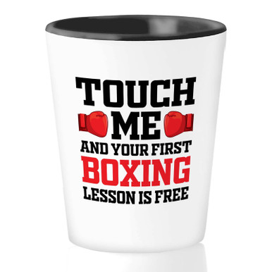 Bubble Hugs Boxing Shot Glass 1.5oz - First Boxing Lesson - Boxer ...