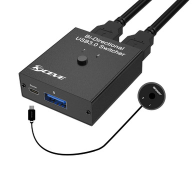 USB 3.0 Switch Selector, 2 in 1 Out / 1 in 2 Out Bidirectional USB ...