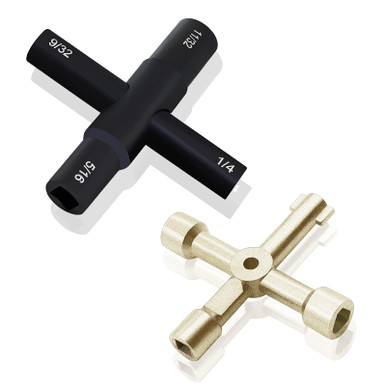 4 Way Sillcock Key Spigot Key Tool - Water Key Multifunctional ...