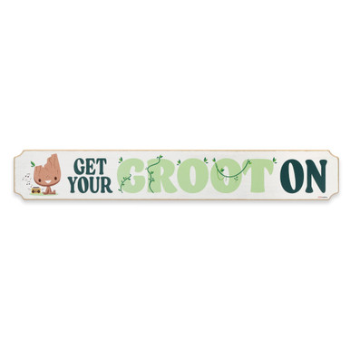 Marvel Baby Groot Get Your Groot On Wood Wall Decor - Fun Baby Groot ...