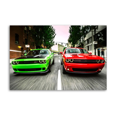 IBH Dodges Challenger SRT Hellcat V8 Sports Car Canvas Art Poster And ...