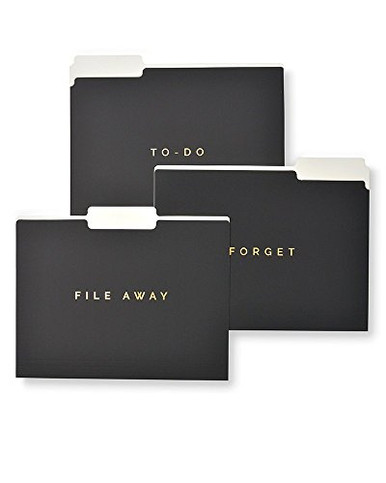 Gartner Studios Gold Foil Soft Touch File Folders, 6 count ...