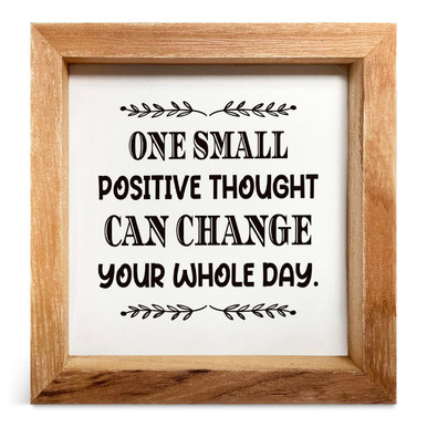 Rustic Style Inspirational Quote Wooden Framed Sign, Farmhouse One ...