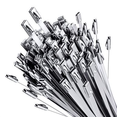 Metal Cable Zip Ties 20 Inch 100pcs 304 Stainless Steel Heavy duty Self ...