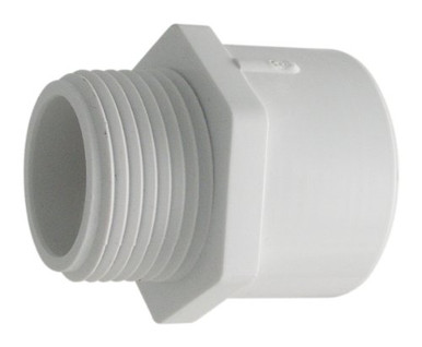 LDR Industries FP4 MA-34 3/4" Slip x Slip x MIP PVC Male Adapter ...