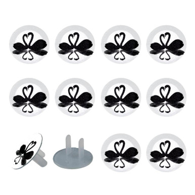 Electrical Outlet Covers 12 Pack, Plastic Plugs Covers Socket Protector ...