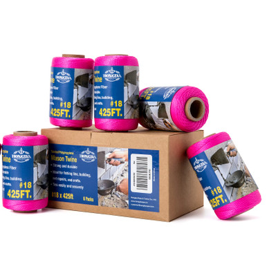 HONGDA Twisted Mason Line, 425 Feet #18 Twisted Polypropylene Mason ...