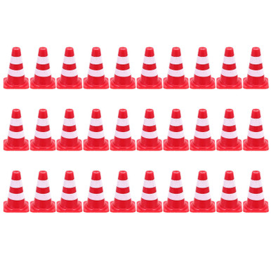 balacoo 30pcs Football Cones Mini Traffic Cones, Tiny Simulation Red ...