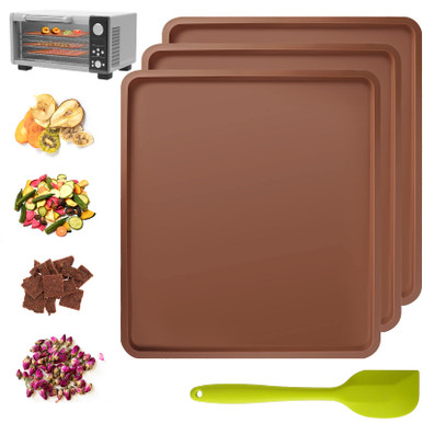 Silicone Dehydrator Mats with Edge - Silicone Sheets Compatible ...