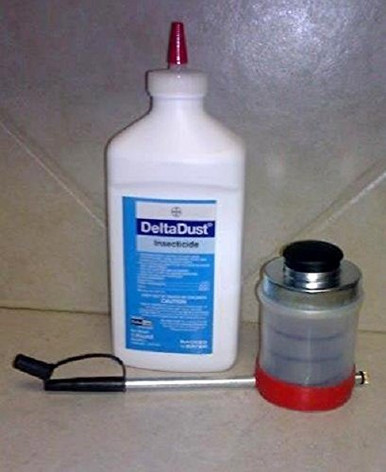 1 LB Delta Dust Pest Insecticide w/ Puffer Bellow Hand Duster ...